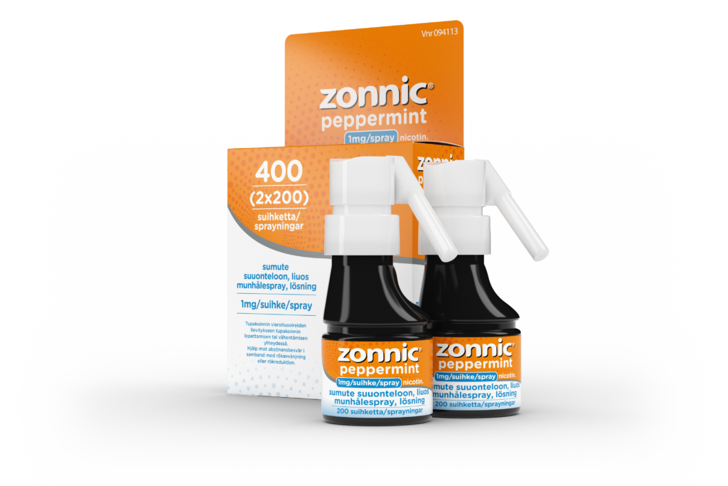 Zonnic-suusuihke - Nikotiinisuihke 1 mg 2x200 annosta | Nikotiinivalmiste